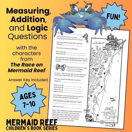 Abby Crab's Math Challenge Worksheet (US Letter 8.5"x11") - Core ...