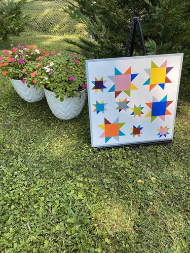 Sawtooth Star 2 x 2 | BarnQuiltHeadquarter