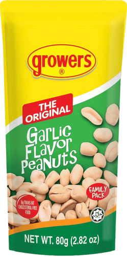 Growers Garlic Flavour Peanuts 80g | FilGoods New