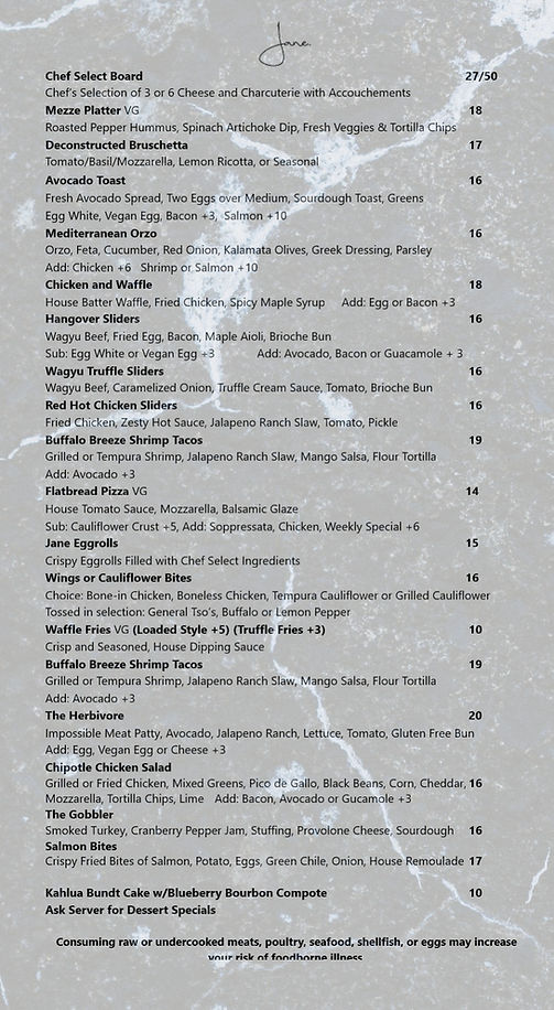 Dine at Jane | Jane Southlake