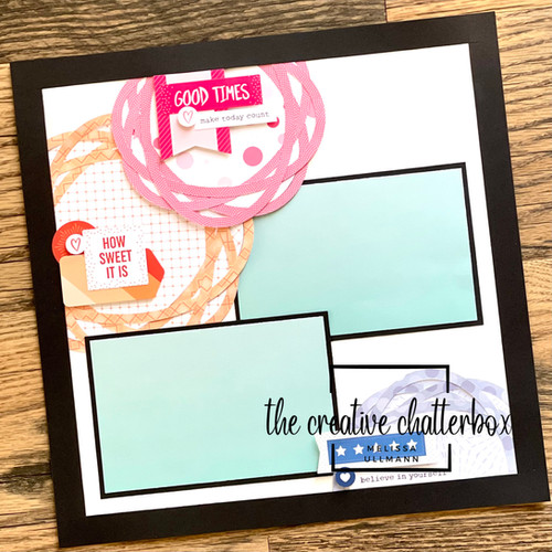 Oval CCS Spirograph Scrapbook Layout Instructions | Creative Chatterbox