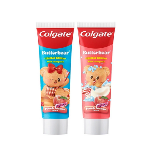 Colgate x Butterbear - Adult Toothpaste 100g Peach Passion Flavour ...