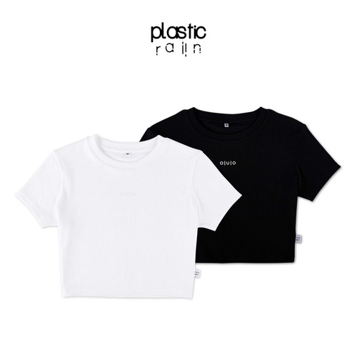 olulo.objects by War Wanarat - Basic Short Sleeve Crop Top T-shirt ...