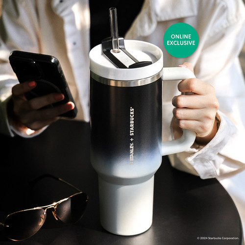 Starbucks STANLEY Gradient Black White Cold Cup 40oz. | Webuybangkok