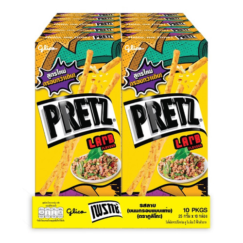 Thai Glico Pretz Larb Spicy Flavour 23g. | Webuybangkok