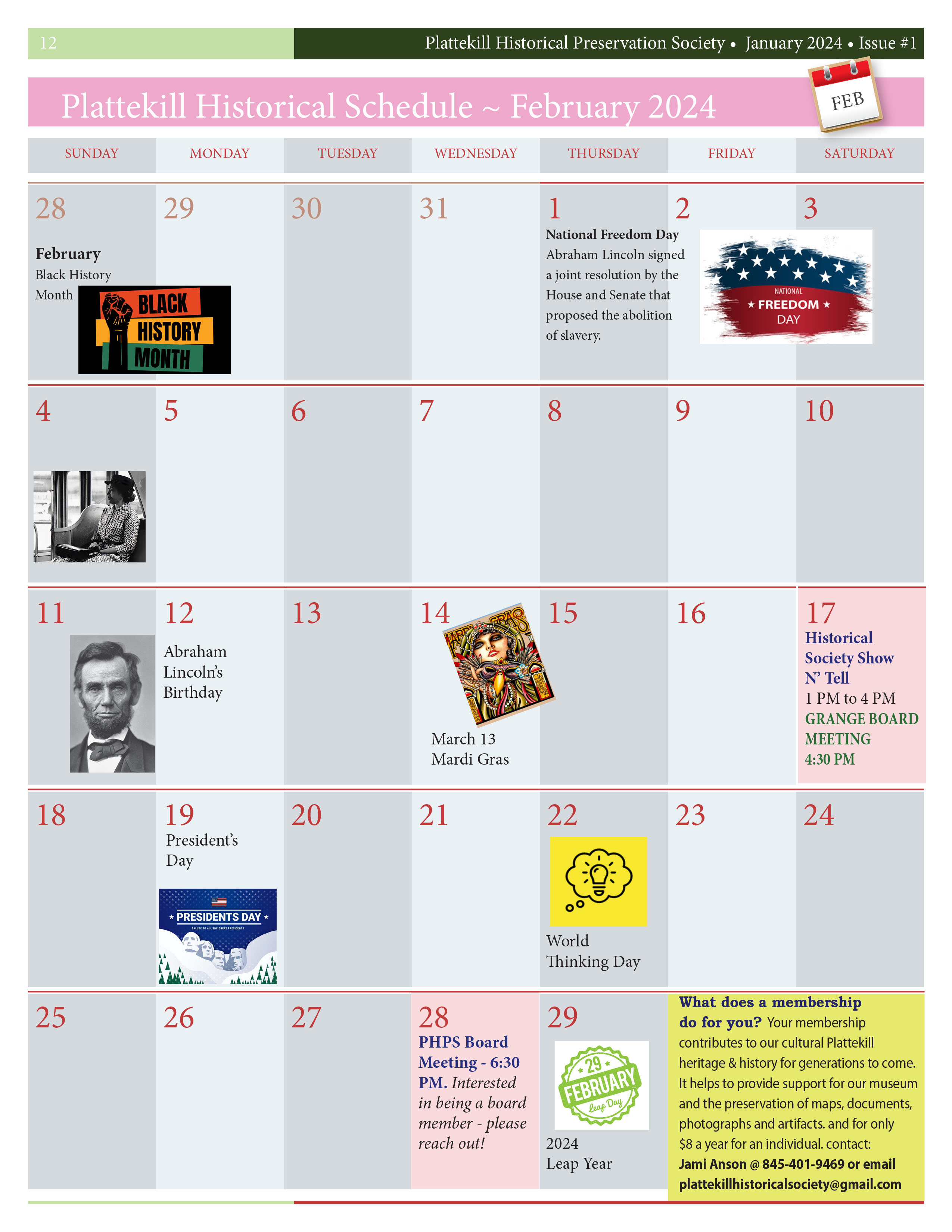 CALENDAR | Plattekill History