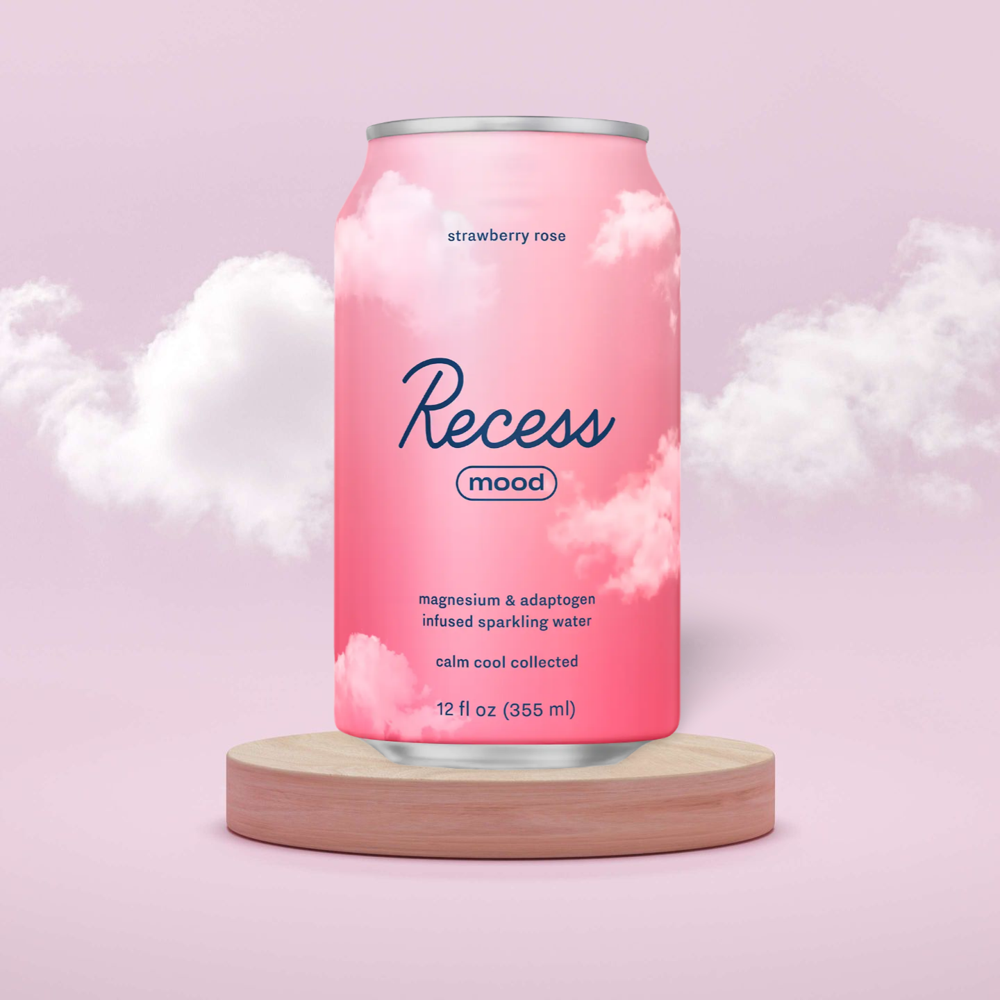 Recess Mood Sparkling Water Strawberry Rose | Water Tree Galveston