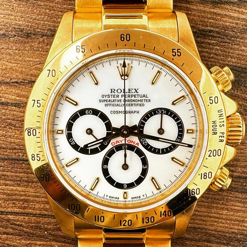 ROLEX 18K YG DAYTONA REF.16528 “PORCELAIN FLOATING DIAL” (M06476 ...