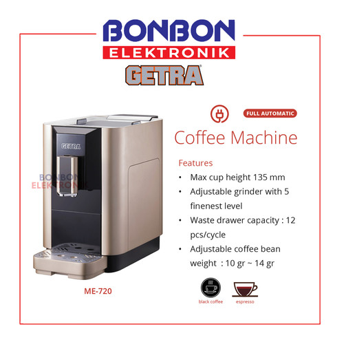 Getra Automatic Coffee Machine ME-720 / Mesin Kopi | Bonbon Elektronik