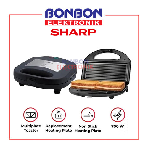 Sharp Toaster KZS 71 BK Pemanggang Roti Waffle Bread Sandwich KZS71BK ...