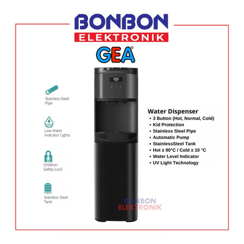 GEA Dispenser Galon Bawah STAR + UV-C | Bonbon Elektronik
