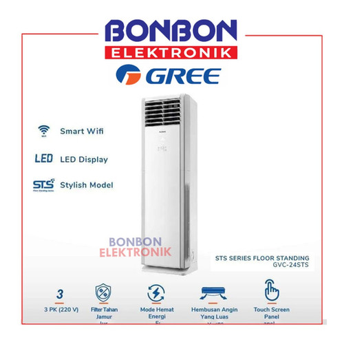 GREE AC Floor Standing 3PK GVC-24STS / GVC24STS Inverter | Bonbon ...