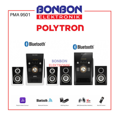 Polytron PMA 9501 Speaker Bluetooth Tanpa MIX | Bonbon Elektronik
