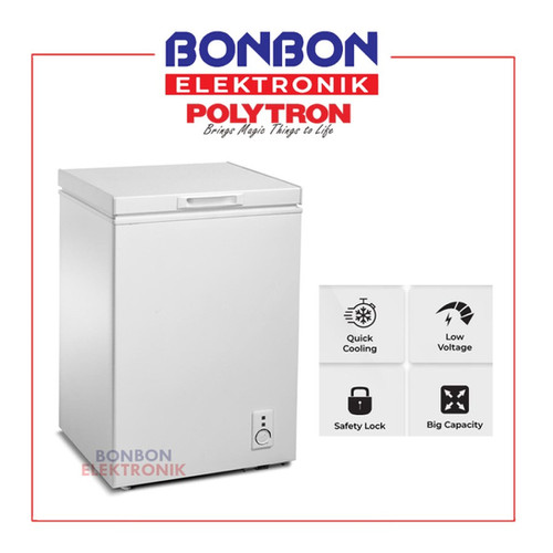 POLYTRON Chest Freezer 100 Liter PCF 118 / PCF-118 | Bonbon Elektronik
