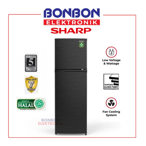 Sharp Kulkas 2 Pintu 237 Liter SJ-316MN-HS / SJ316MNHS | Bonbon Elektronik