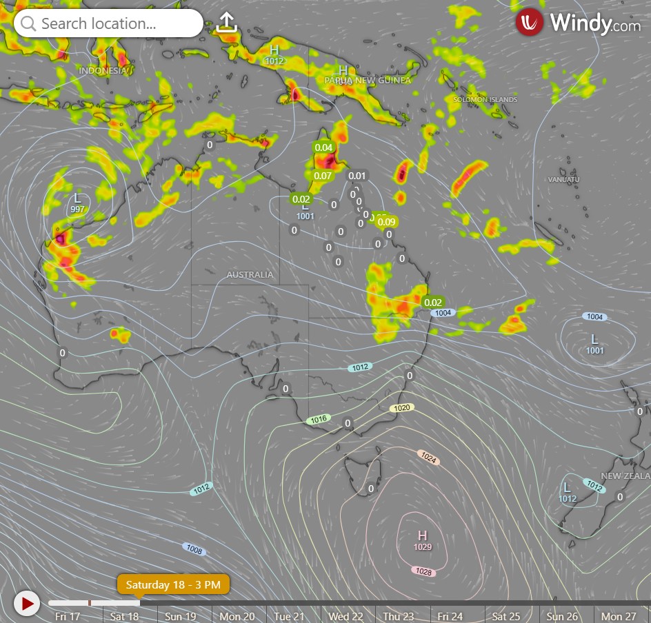 Energised Daily Forecast - Jan 18 - Wally's Weather Australia