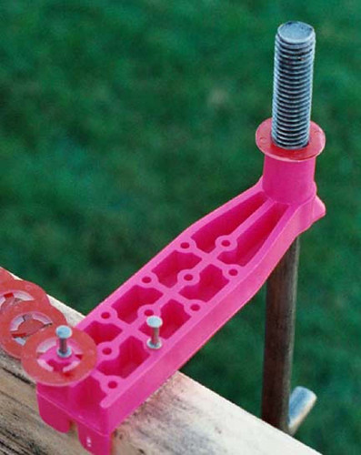 5/8" PINK Anchor Bolt Holders - 50 holders | Klampit Industries