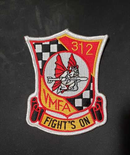 VMFA-312 Marine Corps Squadron Patch - Fight's On | BunkerMilitary