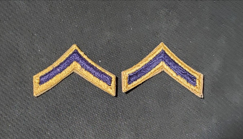 Post-WW2 to 1950s PFC Stripes - Support Arms | BunkerMilitary