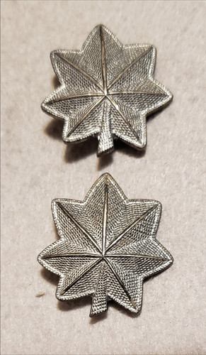 Pair - WW2 Army LTC Ranks - Josiah Odence Maker | BunkerMilitary