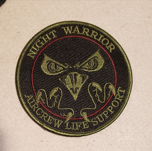 USAF Night Warrior Aircrew Life Support Patch | BunkerMilitary