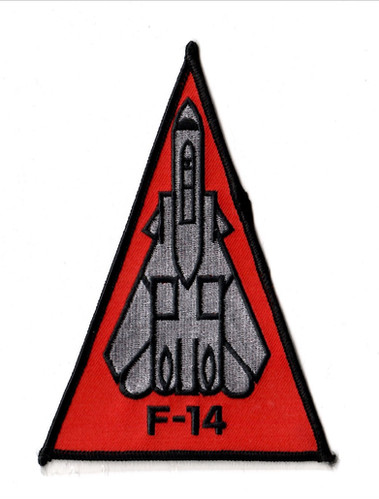 F-14 Patch (Red w/Black Border) | BunkerMilitary