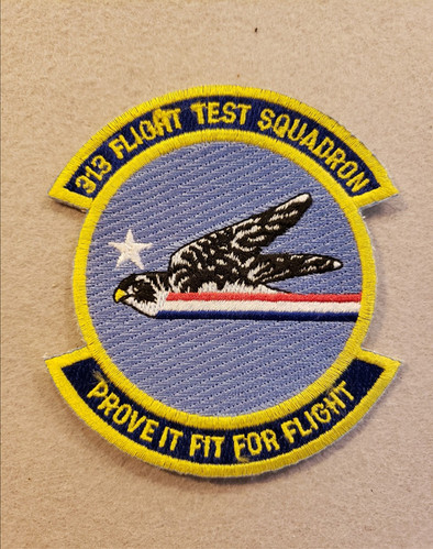 313th Flight Test Squadron Patch | BunkerMilitary