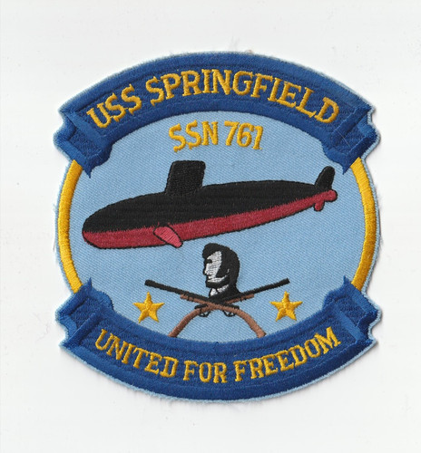 USS Springfield SSN-761 Patch | BunkerMilitary