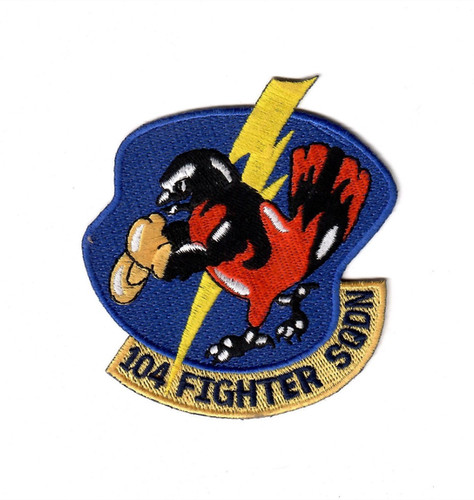 104th Fighter Squadron Patch - Blue | BunkerMilitary