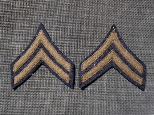 Early WW2 Army Corporal Stripes | BunkerMilitary