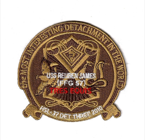USS Reuben James FFG-57 HSL-37 DET-3 Patch | BunkerMilitary