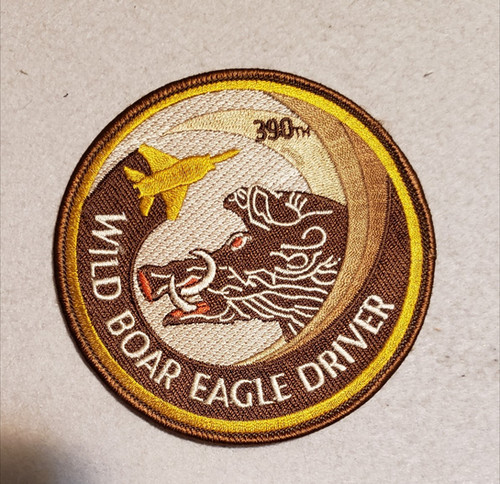 390th Fighter Squadron Swirl Patch - Wild Boar Eagle Driver ...