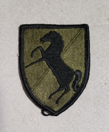 11th Armored Cavalry Patch - OD Subdued | BunkerMilitary