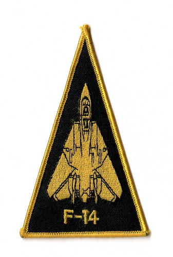 F-14 Patch (Black w/Yellow Border) | BunkerMilitary
