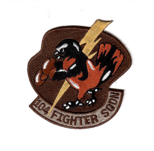 104th Fighter Squadron Patch - Brown | BunkerMilitary