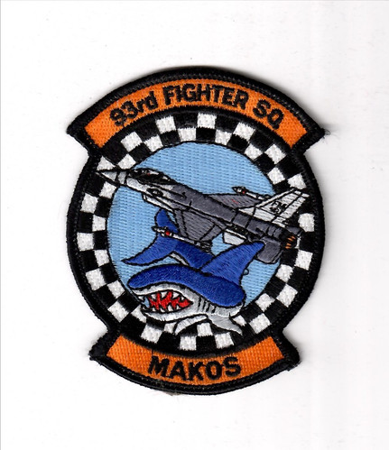 93rd Fighter Squadron Patch | BunkerMilitary