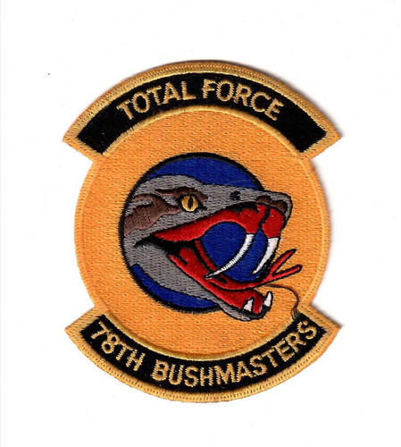 78th Fighter Squadron Patch - Total Force | BunkerMilitary