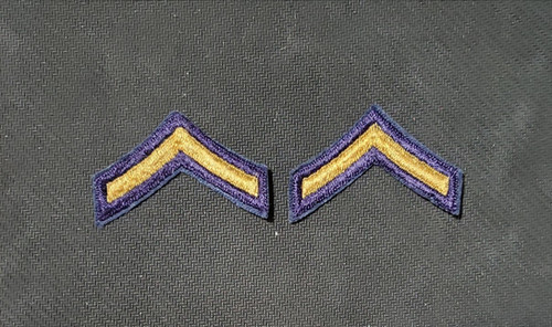 Post-WW2 to 1950s PFC Stripes - Combat Arms | BunkerMilitary