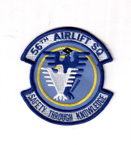 56th Airlift Squadron Patch - with Motto | BunkerMilitary