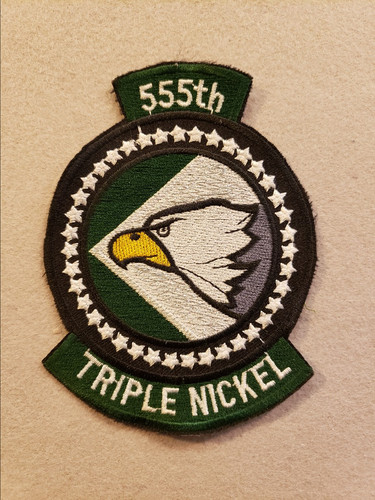555th Tactical Fighter Squadron Patch - Dark Green | BunkerMilitary