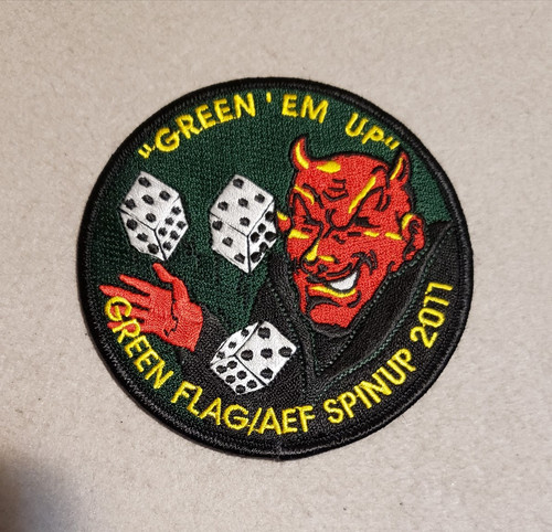 555th Fighter Squadron Green Flag Patch | BunkerMilitary