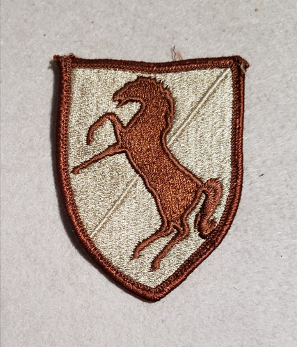 11th Armored Cavalry Patch - Desert Subdued | BunkerMilitary