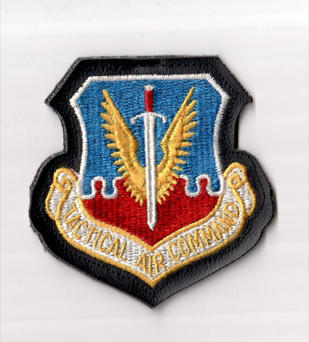 Tactical Air Command Patch with Leather Trim - Hook & Loop | BunkerMilitary