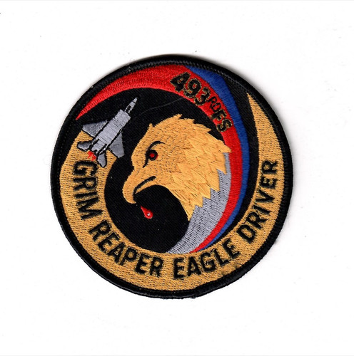 493rd Fighter Squadron Swirl Patch - Black Stripe | BunkerMilitary