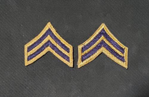 Post-WW2 to 1950s Corporal Stripes - Support Arms | BunkerMilitary