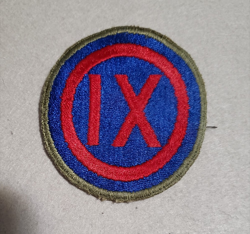 WW2 9th Corps Patch - OD Border | BunkerMilitary