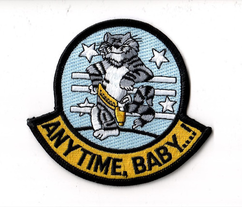 F-14 Tomcats - Anytime Baby! Patch | BunkerMilitary