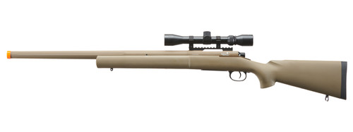 M24 Bolt Action Spring Powered Sniper Rifle w/ Scope High FPS (Tan ...
