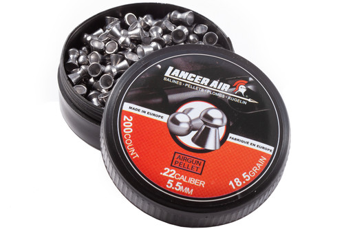 Lancer Tactical 200 Count 0.22 Caliber 18.5 Gram Air Gun Pellets (5.5mm ...