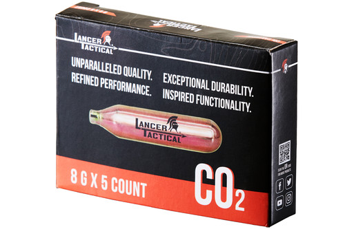 High Pressure 8 Gram CO2 Cartridges for Airsoft / Airguns 5x | Lancer ...